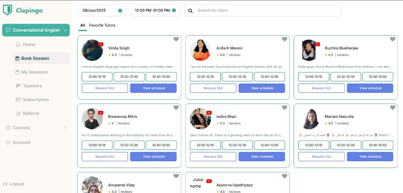 Step 2: Choose your Tutor