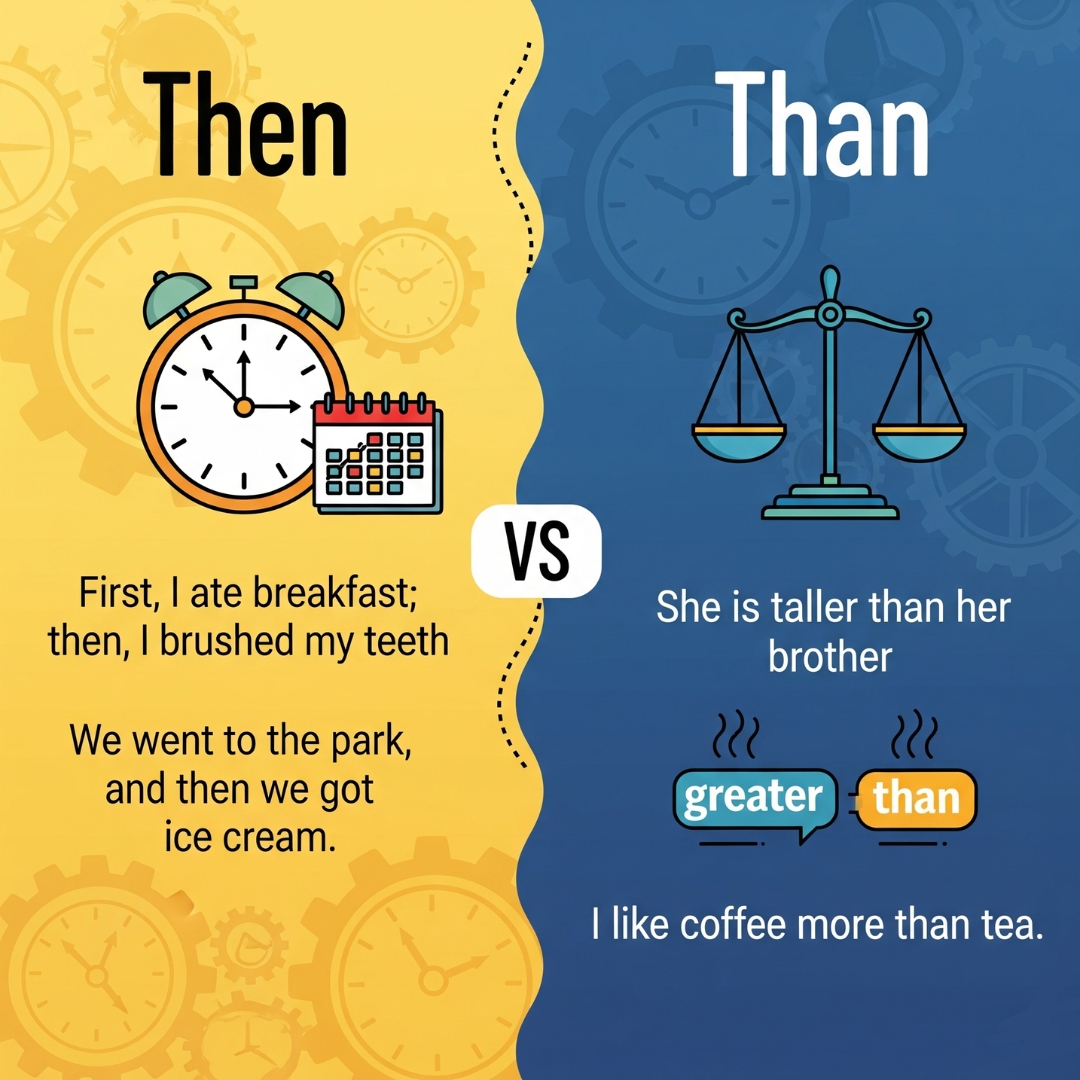 Then vs. Than: What’s the Difference?